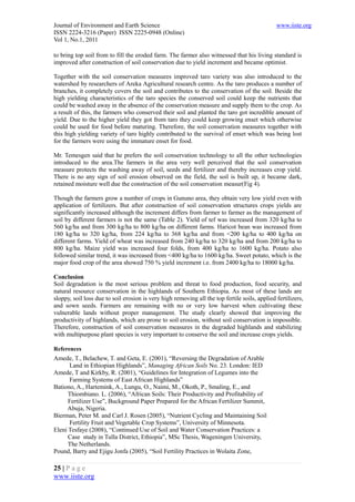 11.construction of soil conservation structures for improvement of crops and soil productivity ...