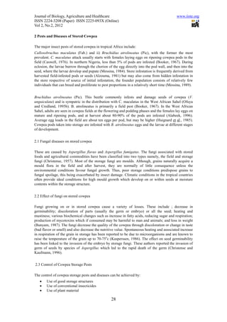 11.cowpea (vigna unguiculata) pest control methods in storage and ...