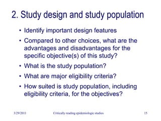 11 critically readingepidstudies | PPTX