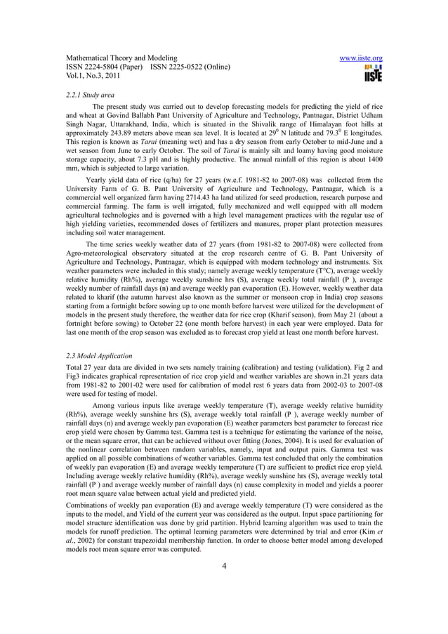 11.crop yield forecasting by adaptive neuro fuzzy inference system | PDF