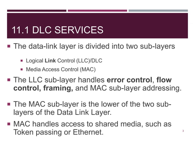 Data Link Control | PPTX | Computer Networking | Computing