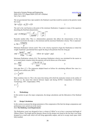 11.design and fabrication of a low cost fluidized | PDF