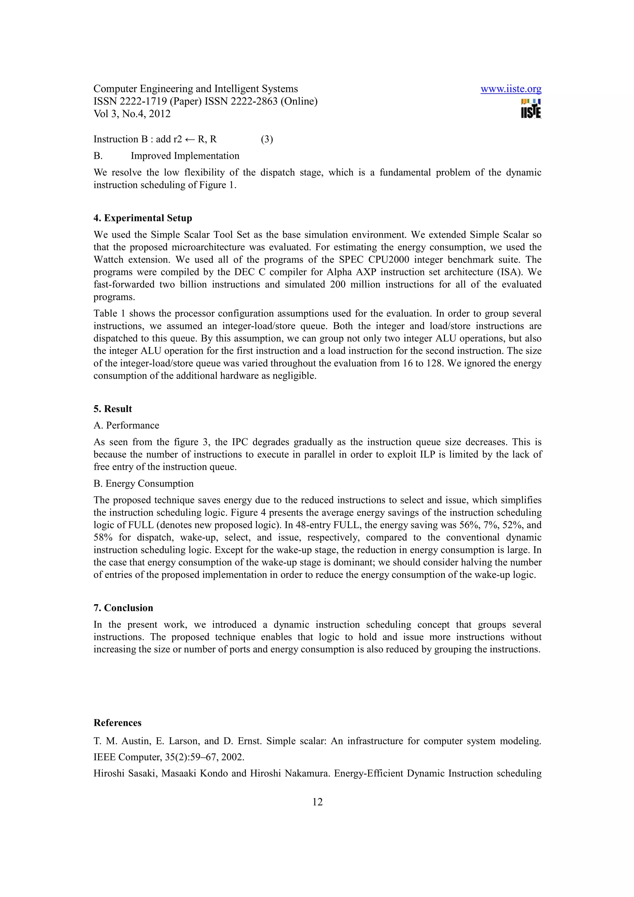 11dynamic Instruction Scheduling For Microprocessors Having Out Of