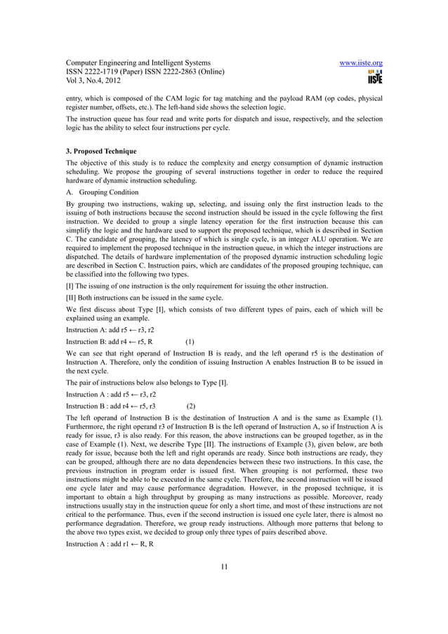 11dynamic Instruction Scheduling For Microprocessors Having Out Of