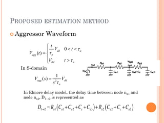 Crosstalk Aware Bandwidth Modelling for VLSI RC Global Interconnects ...