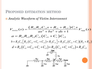 Crosstalk Aware Bandwidth Modelling for VLSI RC Global Interconnects ...