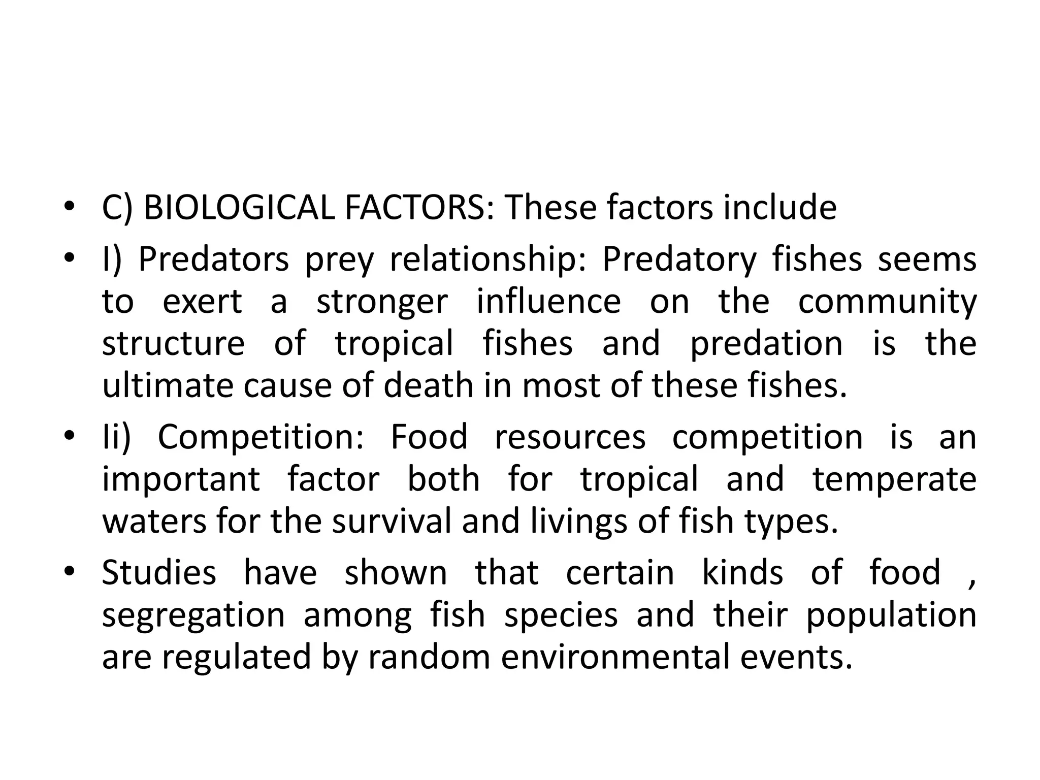 ECOLOGY OF FISHES.pptx full presentation | PPTX