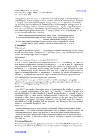 11.effect of gender on ambiguity tolerance of | PDF