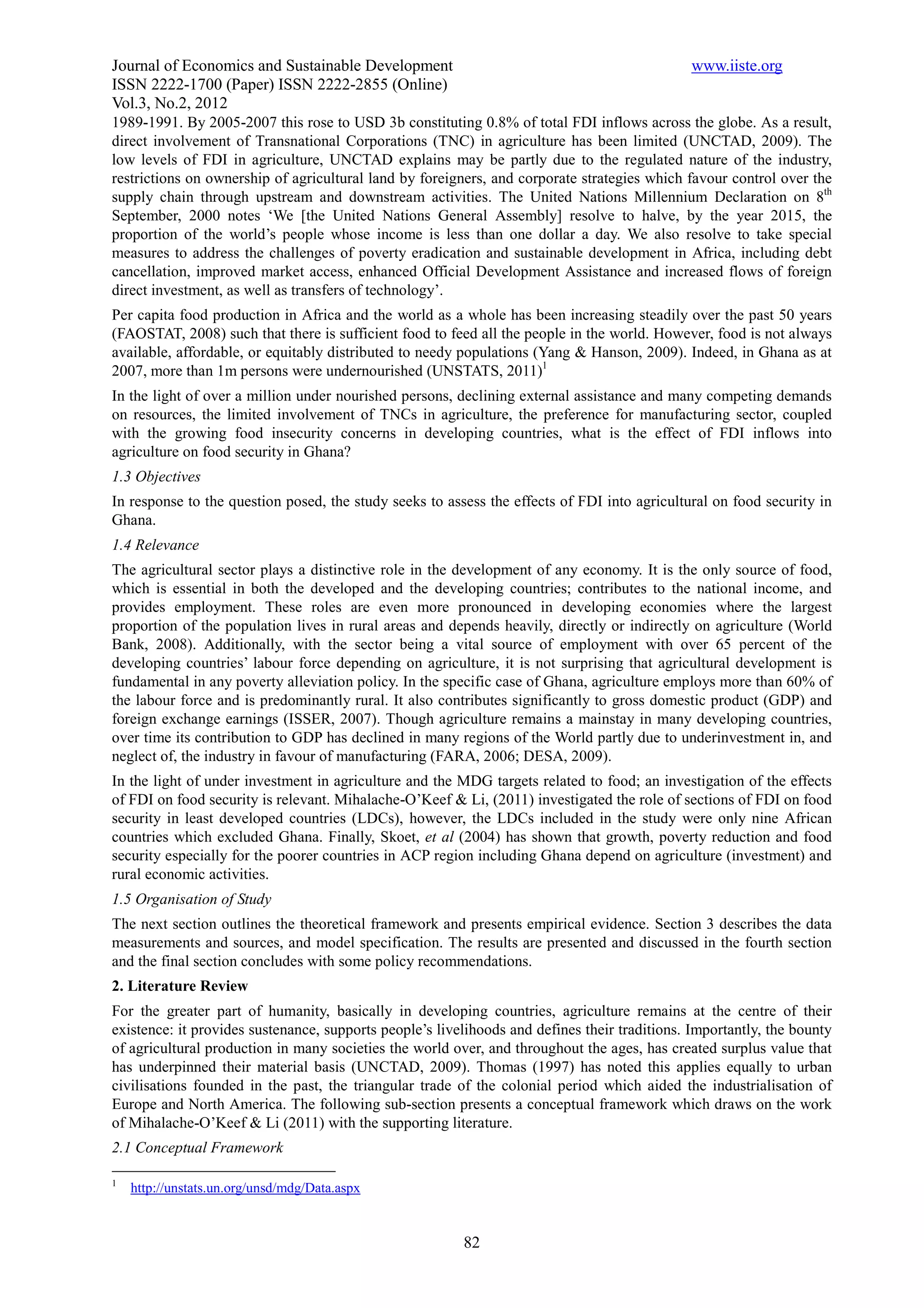 11.effects of foreign direct investment inflows into agriculture on ...