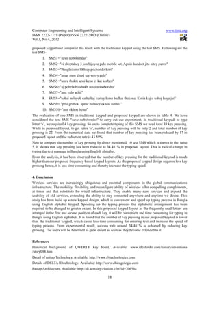 11.efficient cell phone keypad designing for bangla sms using english alphabets | PDF ...