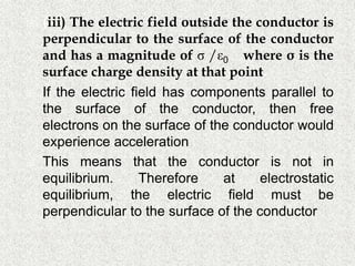 ELECTROSTATICS OF CONDUCTORS AND DIELECTRICS | PPTX