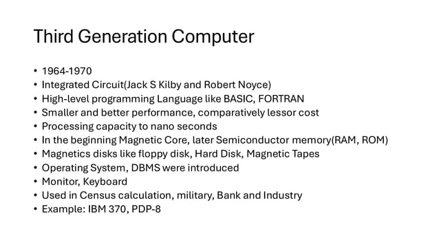 generation of computer system/Evolution of Computer | PPT