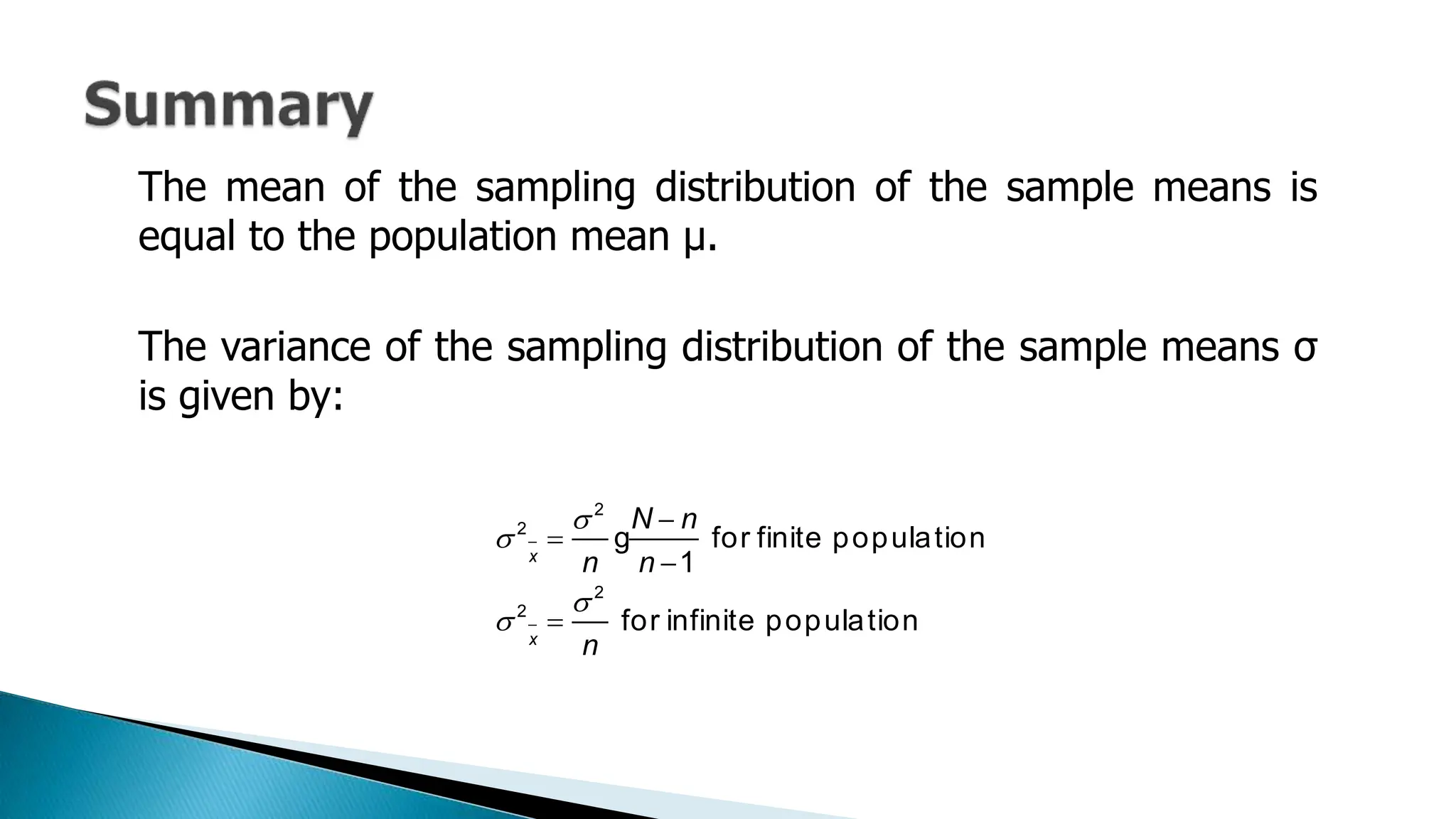 11-Finding-the-Mean-and-Variance-of-the-Sampling-Distribution-of-Means.pptx