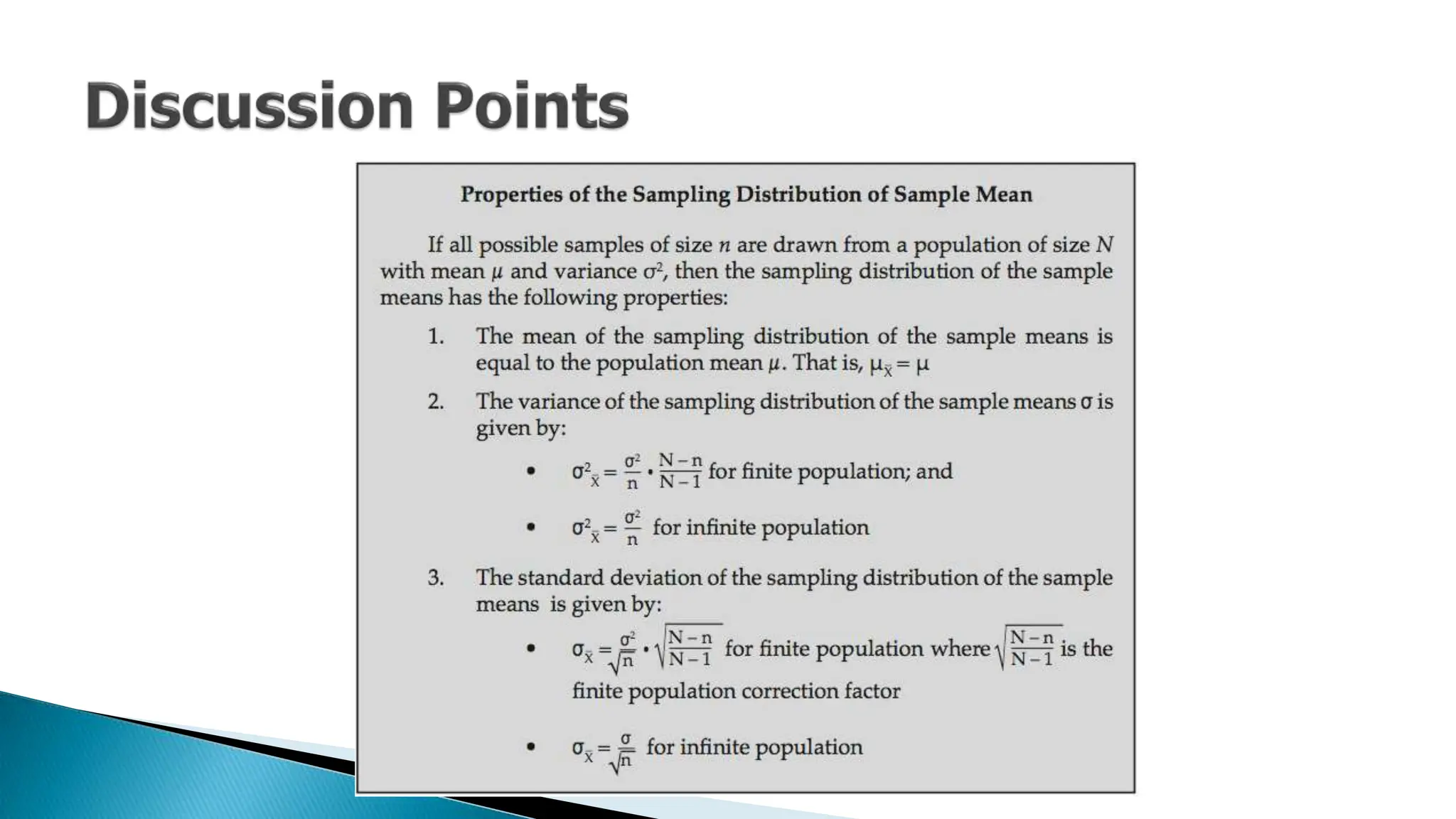 11-Finding-the-Mean-and-Variance-of-the-Sampling-Distribution-of-Means.pptx