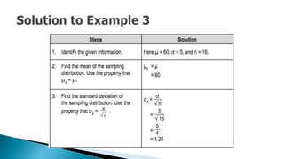 11-Finding-the-Mean-and-Variance-of-the-Sampling-Distribution-of-Means.pptx | Business ...