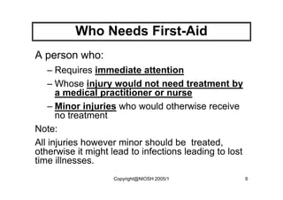 11 first aid revised | PDF | First Aid | Injuries