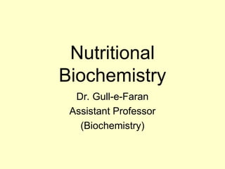 Nutritional biochemistry of Food Preservation Methods | PPT