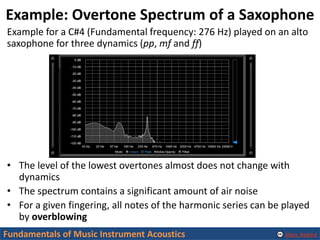 Fundamentals of Music Instrument Acoustics | PDF
