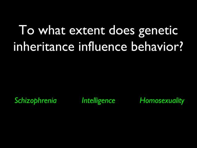 Genetics and Behavior | PPT | Genetics | Science