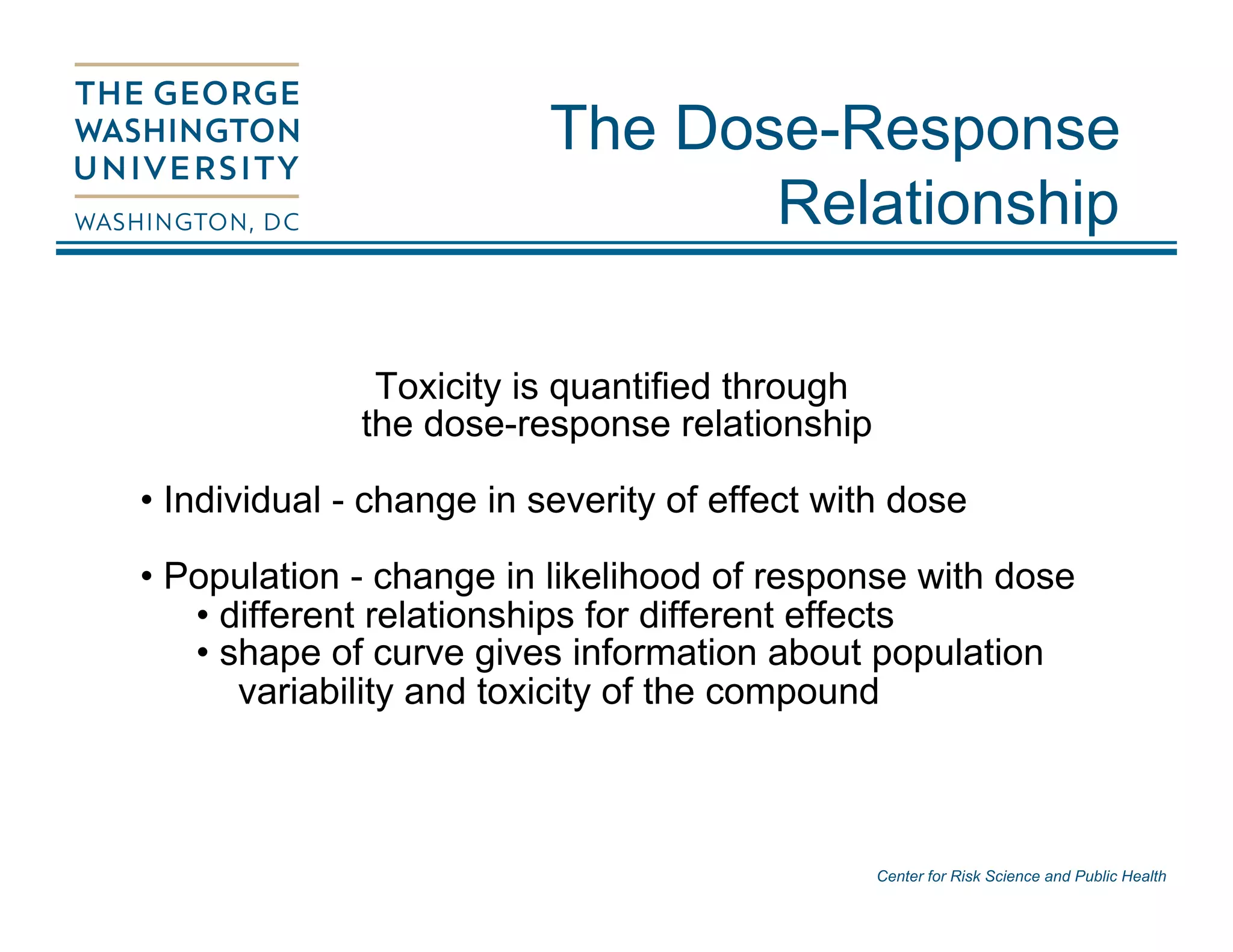 Modeling Dose Response for Risk Assessment, George Gray | PDF