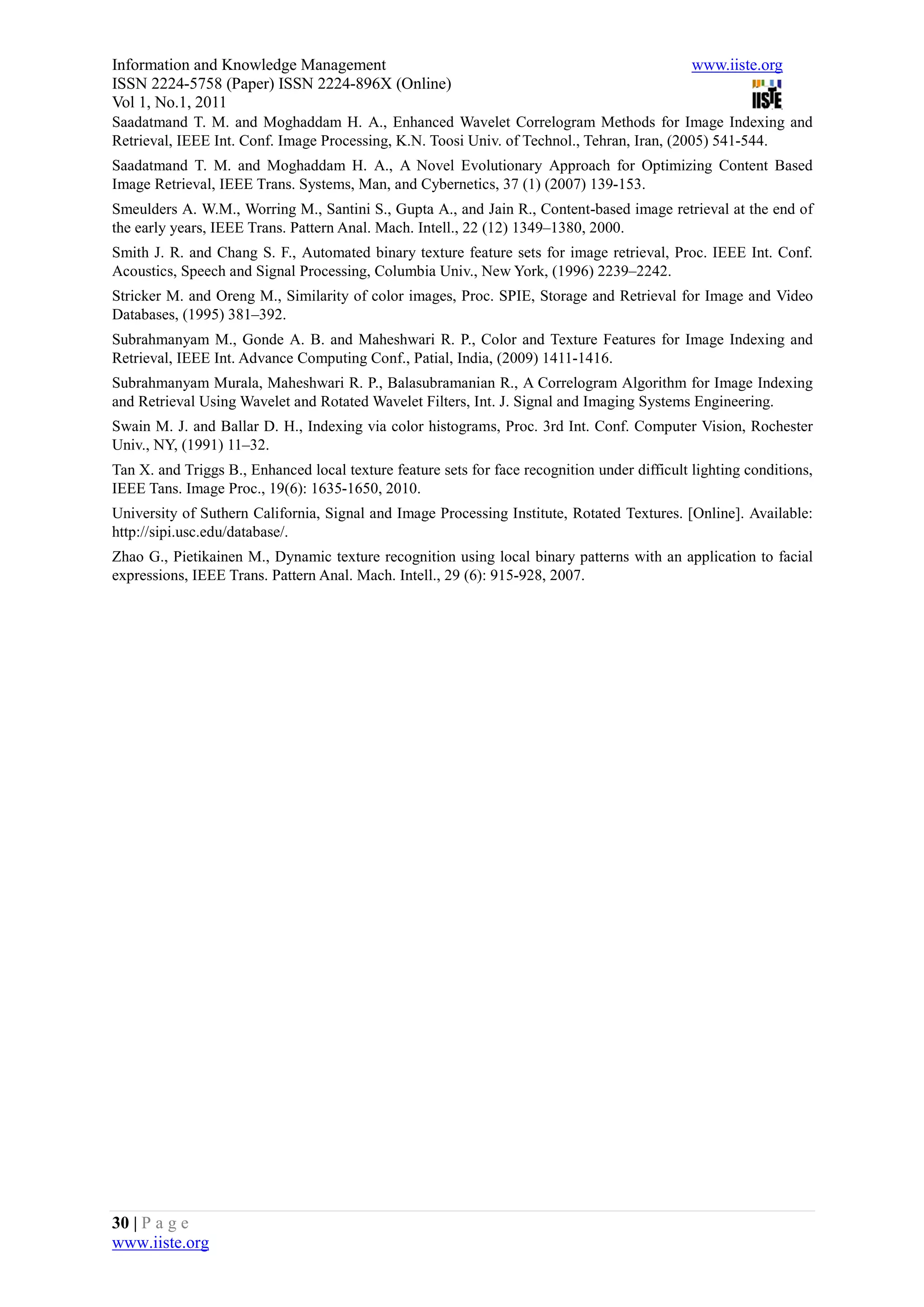 11.graph cut based local binary patterns for content based image retrieval | PDF | Databases ...