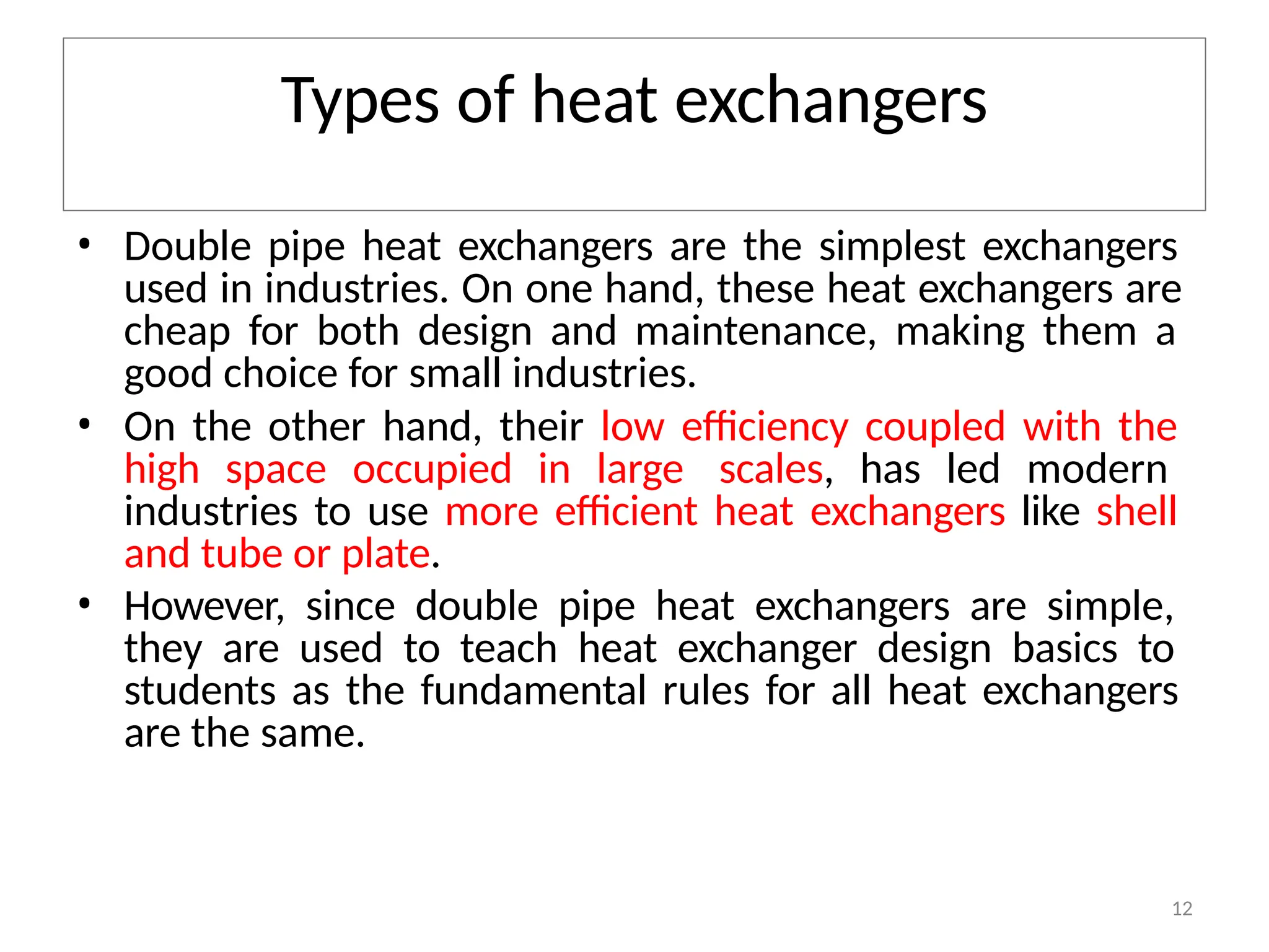 11- Heat exchangers theory and mechanism | PPTX