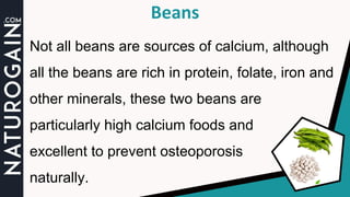 11 HIGH Calcium Rich Foods to Prevent Osteoporosis [Must Take] | PDF