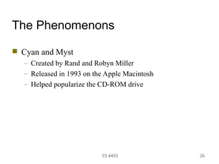 history of video games CS4455 a brief history of video games | PPT