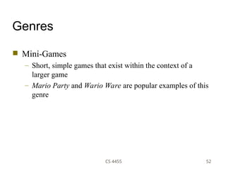 history of video games CS4455 a brief history of video games | PPT