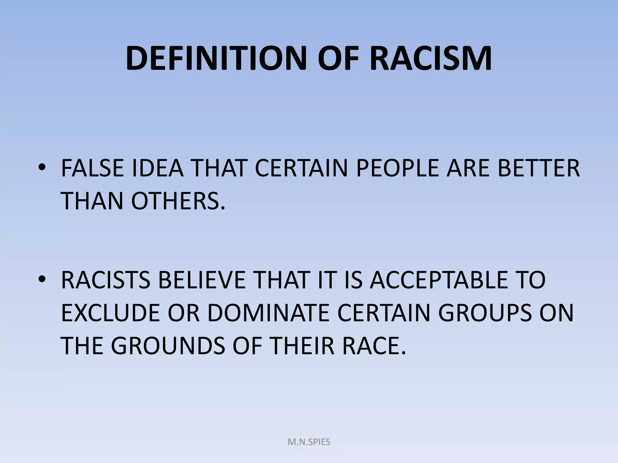 Ideas of race: Theories and Practice | PPTX
