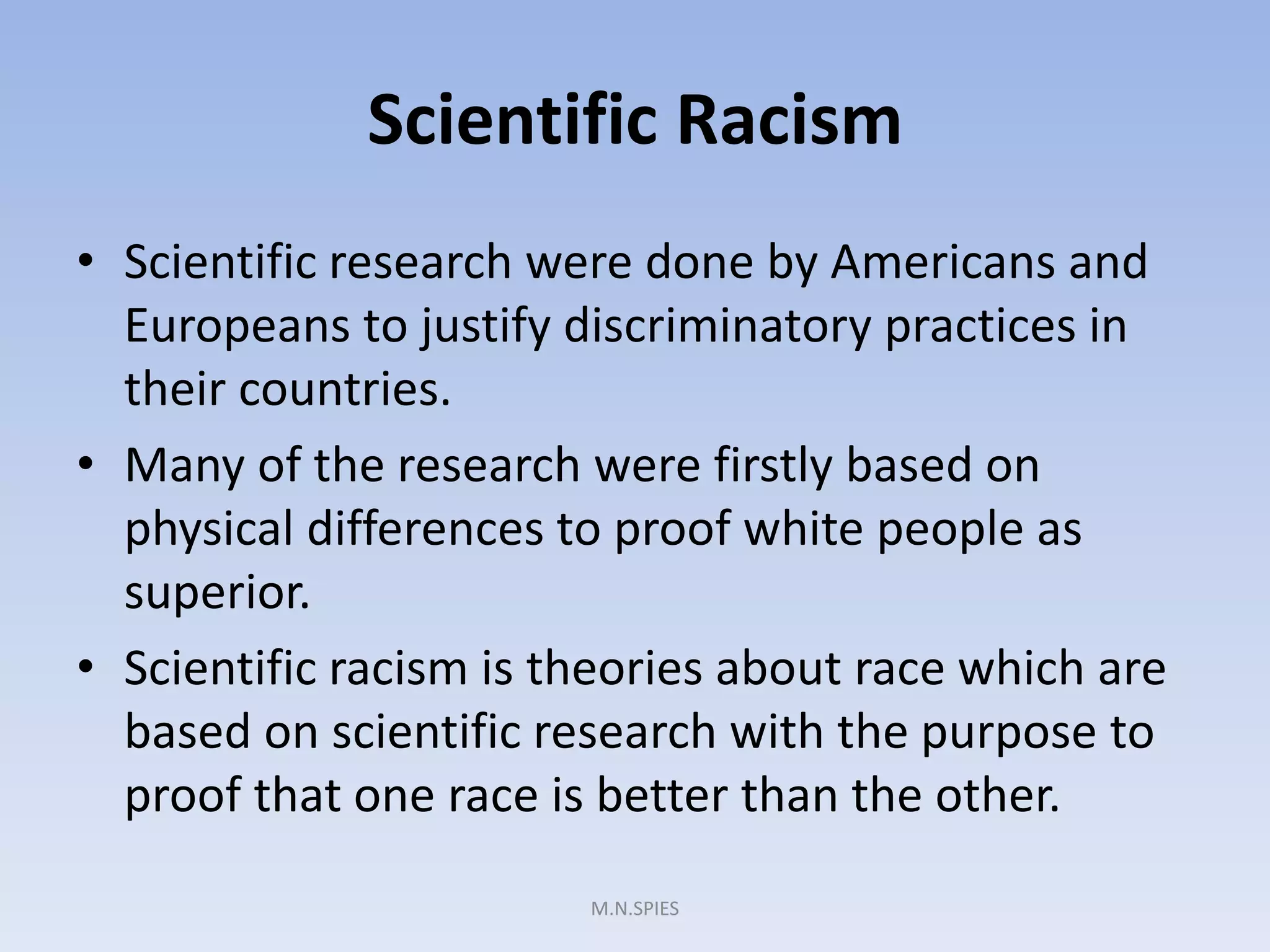 Ideas of race: Theories and Practice | PPTX