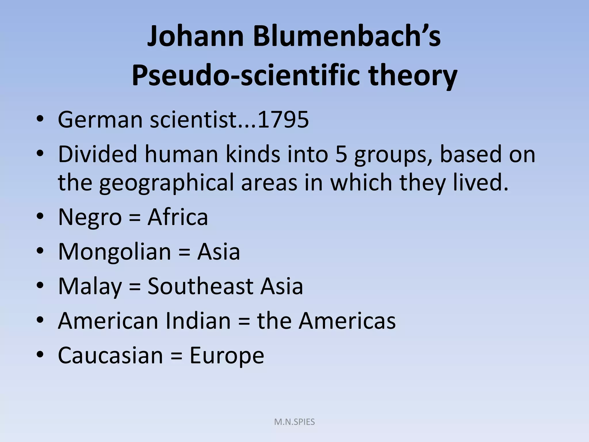 Ideas of race: Theories and Practice | PPTX