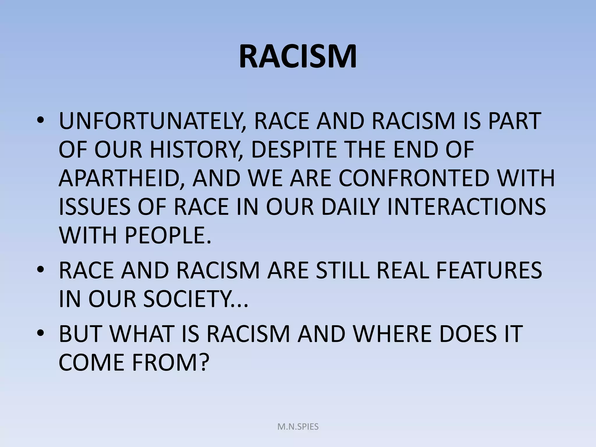 Ideas of race: Theories and Practice | PPTX