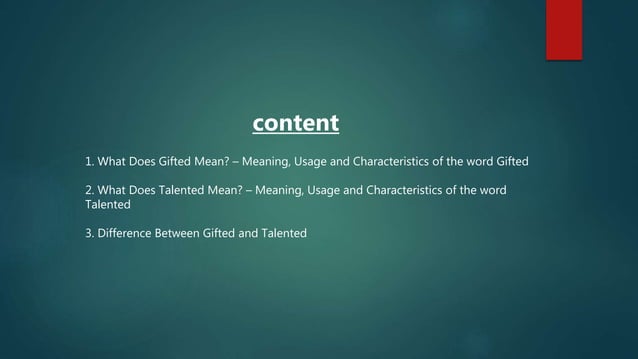 Gifted and Talented Students | PPT