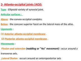 11- joints of head and neck.pptx studies | PPTX