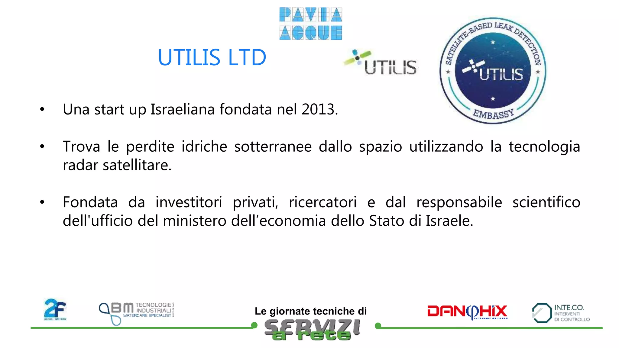 La prelocalizzazione delle perdite idriche da satellite, Cristina ...