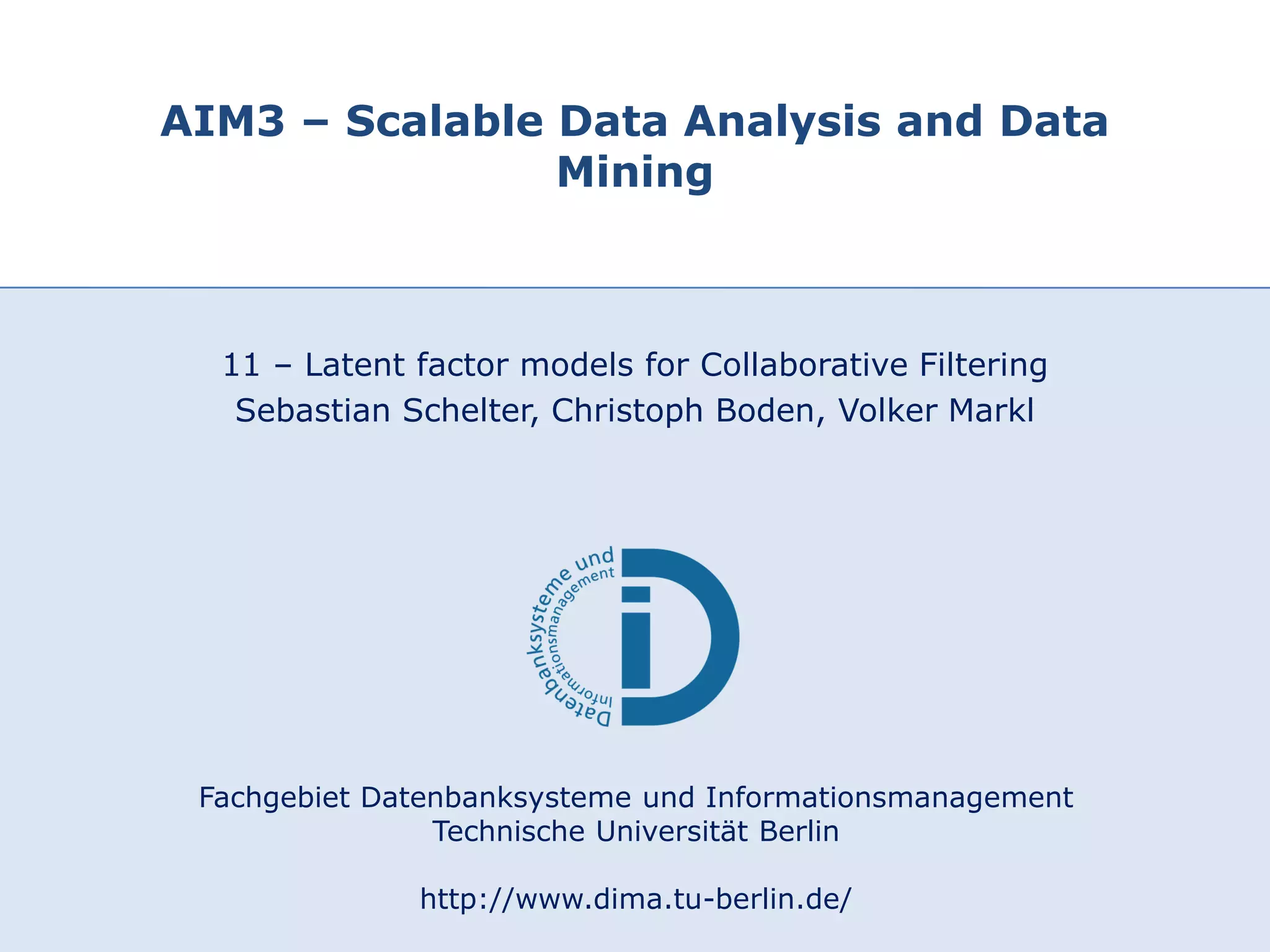 Latent Factor Models For Collaborative Filtering Pdf Computing