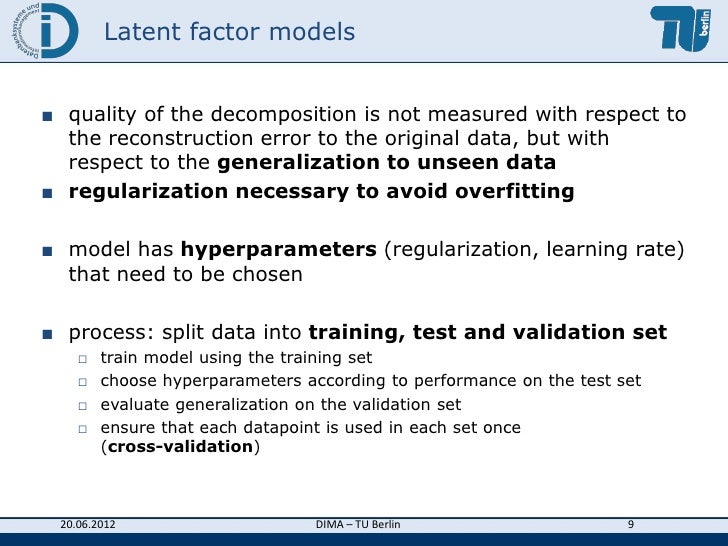 Latent Factor Models For Collaborative Filtering