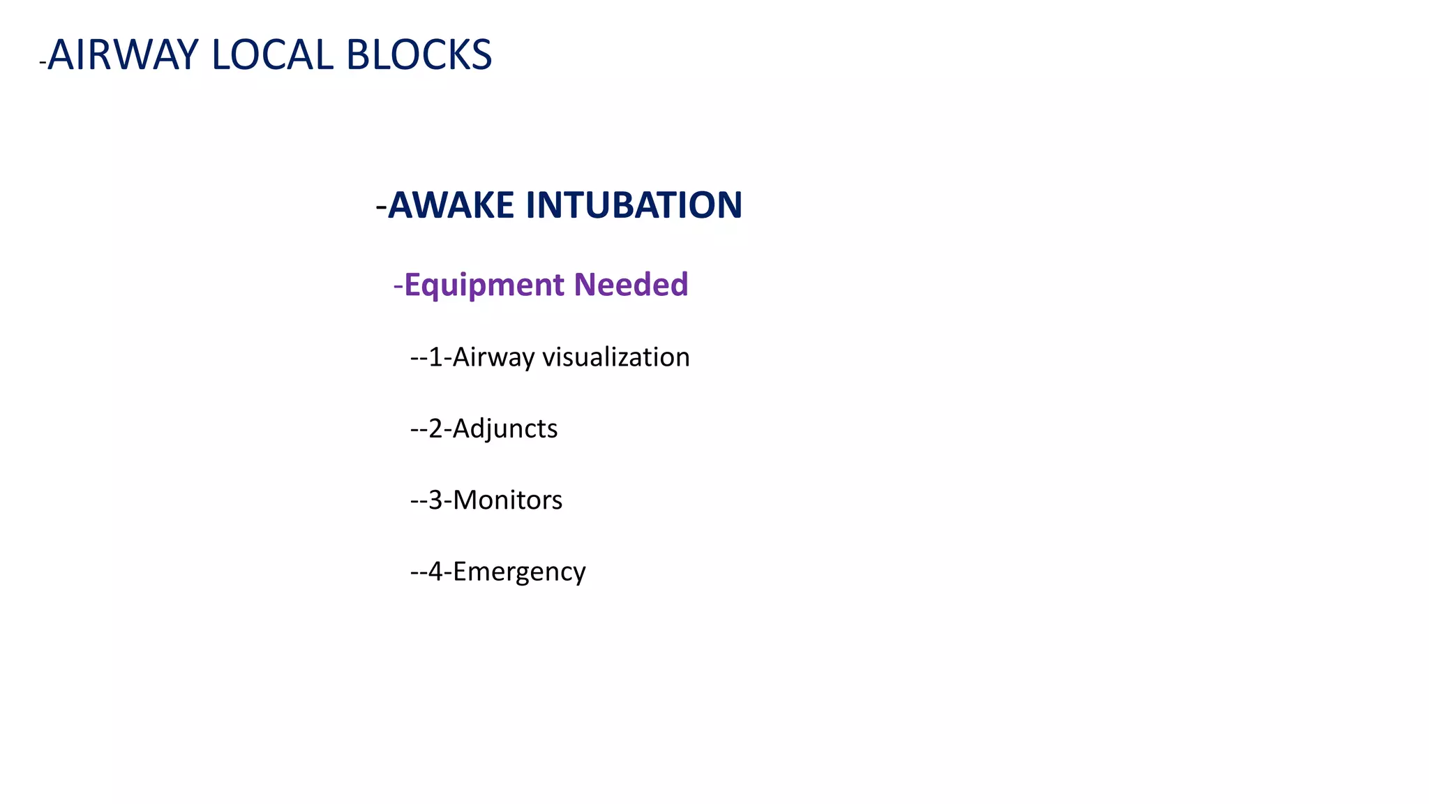 airway local blocks-Anesthesia | PPT