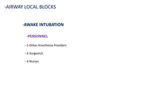 airway local blocks-Anesthesia | PPT