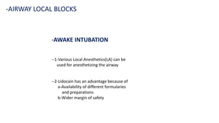 airway local blocks-Anesthesia | PDF