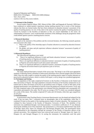 11.lecturers assessment of teaching practice exercise | PDF