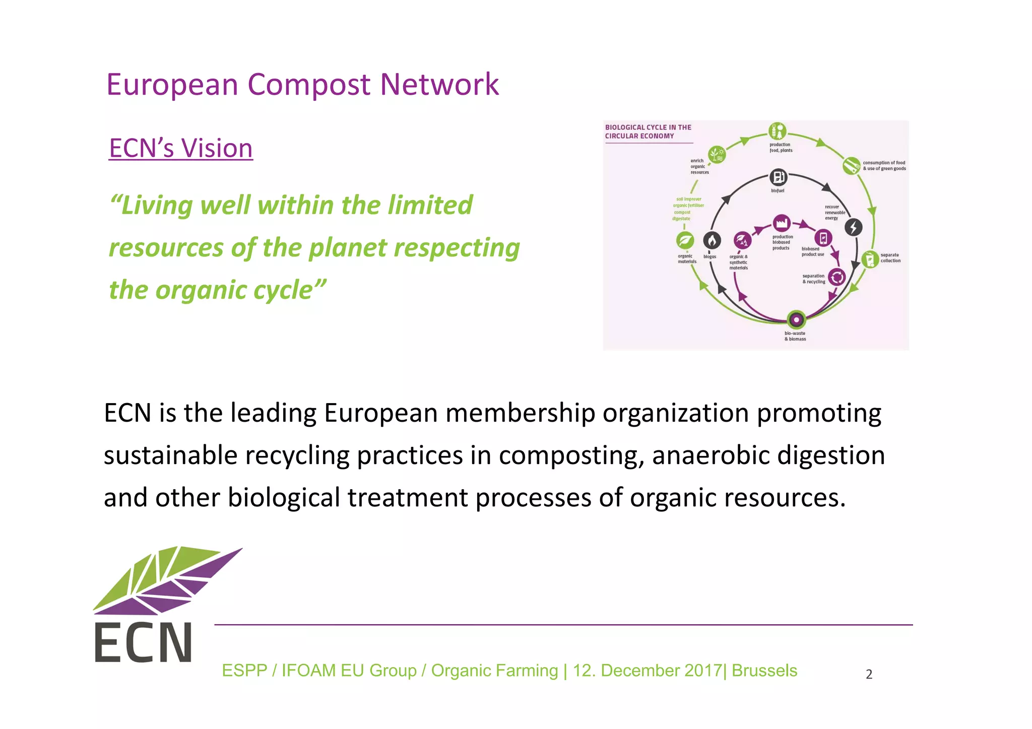 Compost Certification and use for organic farming - Irmgard Leifert ...