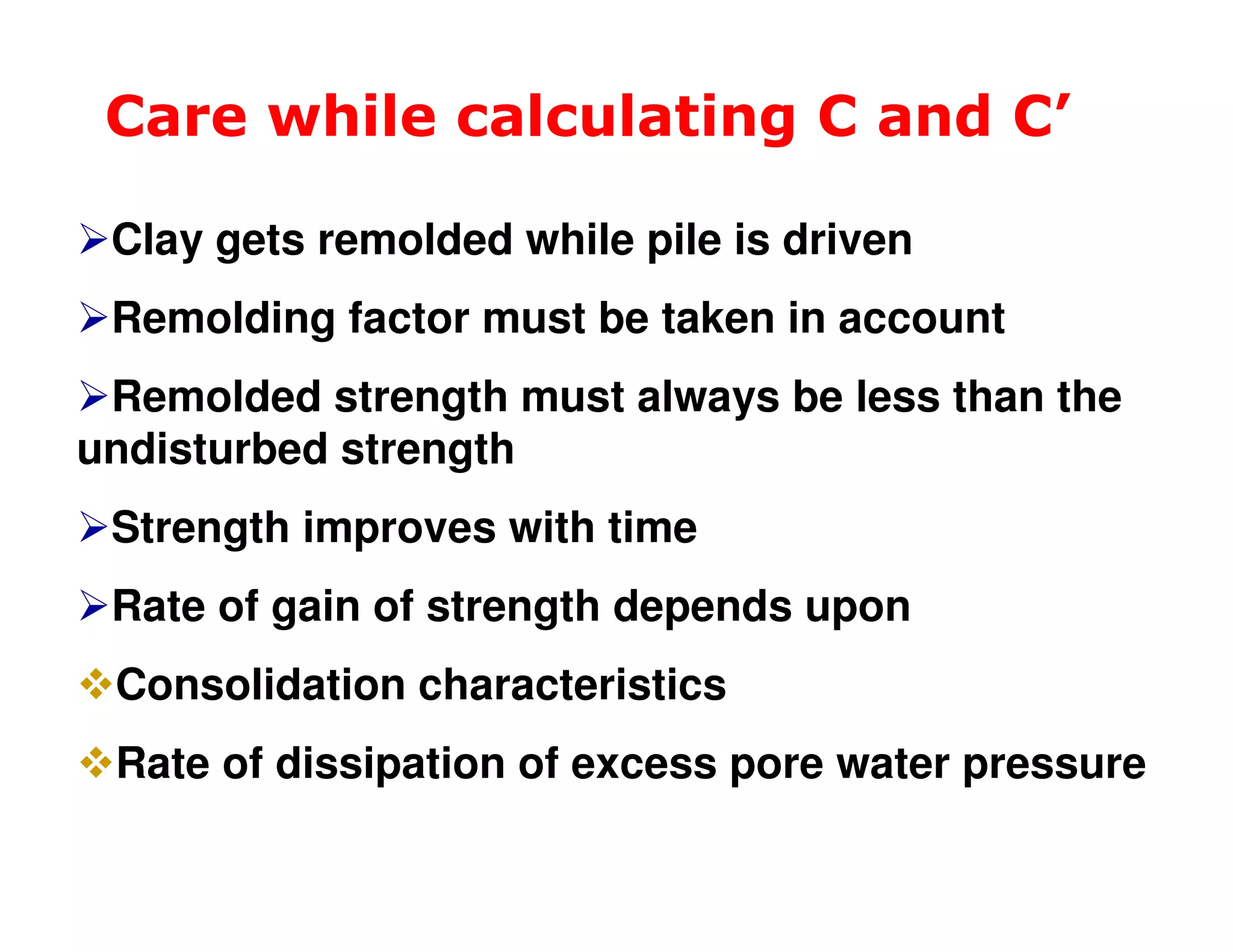 Load carrying capacity of piles | PDF | Physics | Science