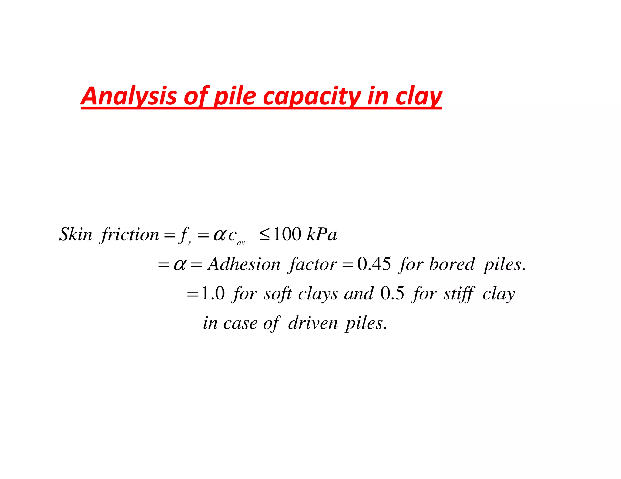Load carrying capacity of piles | PDF | Physics | Science