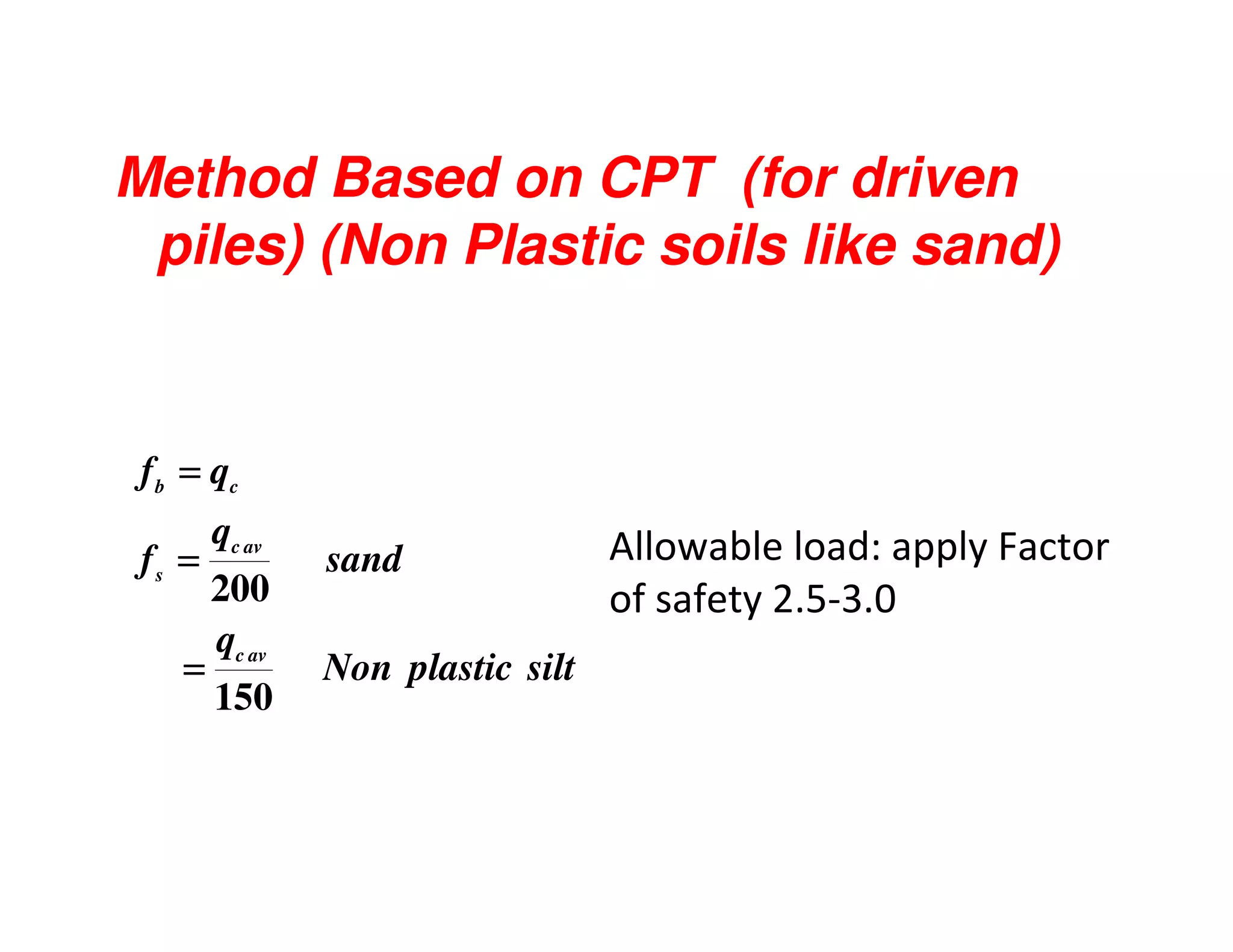 Load carrying capacity of piles | PDF