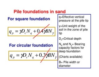 Load carrying capacity of piles | PDF