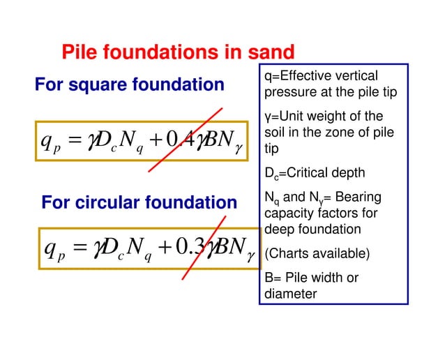Load carrying capacity of piles | PDF | Physics | Science