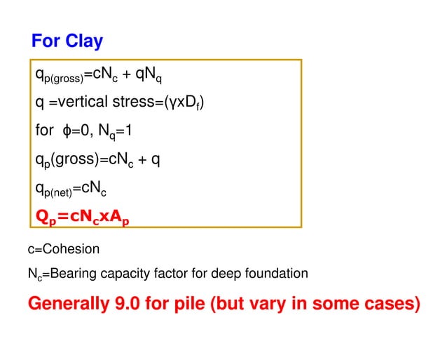 Load carrying capacity of piles | PDF | Physics | Science