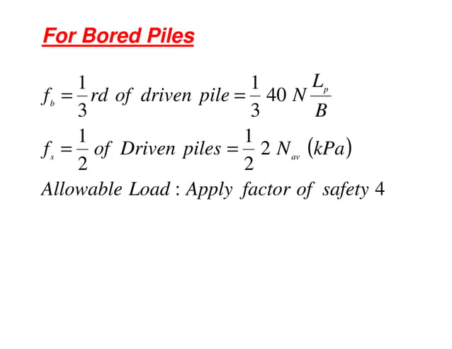 Load carrying capacity of piles | PDF | Physics | Science